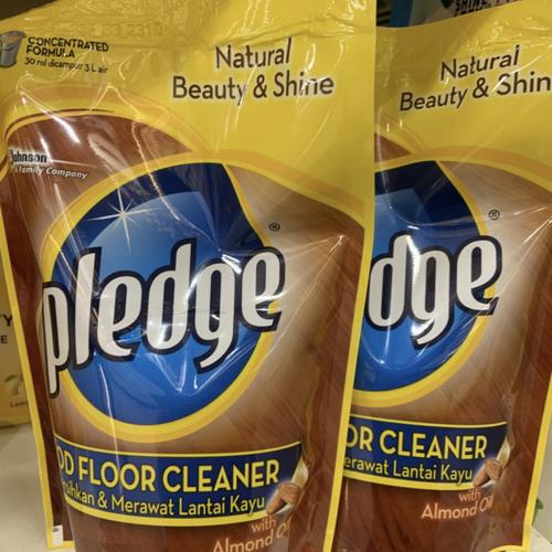 Jual PLEDGE WOOD FLOOR CLEANER POUCH 400ML MEMBERSIHKAN&MERAWAT LANTAI ...