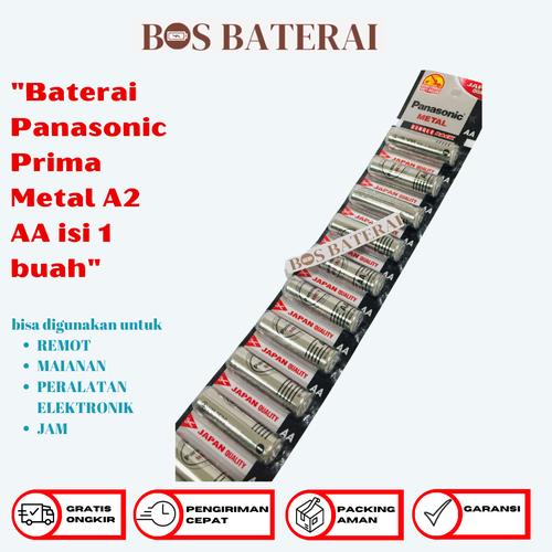 Jual Baterai Battery Batere Panasonic Prima Metal A2 AA isi 1 buah ...