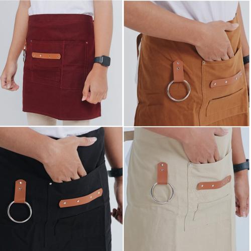 Jual Celemek Apron Setengah Badan Pria Wanita Bahan Canvas Tebal CL ...
