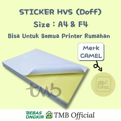 Jual 20 Lembar Stiker Sticker HVS A4 Doff Matte Camel - F4 - Kota ...