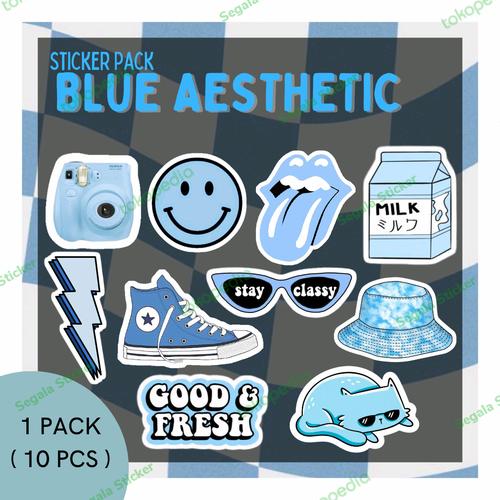 Aesthetic Sticker Pack Blue Images, Photos | Mungfali