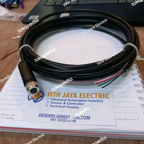 Jual Cable Connector Sensor M8 4pin Female 5Mtr Bisa Request Panjang ...