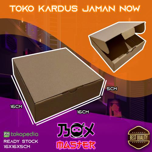Jual Kardus Diecut UK 16x16x5 CM Box Packaging BARU Corrugated Die Cut ...