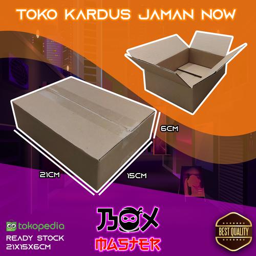 Jual Kardus 21x15x6 CM Box Packaging BARU Corrugated karton sheet polos ...