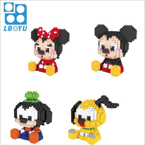 Jual Mini Nano Block Baby Mickey Mouse Minnie Mainan Balok 3D Lboyu ...