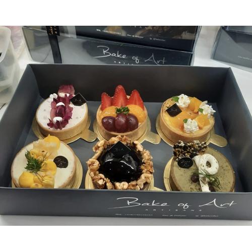 Jual BOX of 6 mix variant (Basic tarts with Matcha/ Noisette / Jasuke ...