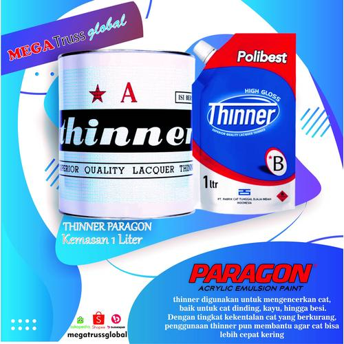Jual Thinner Paragon 1 liter,Thinner Murah,Tiner murah untuk cat-pengencer - type A - Kota ...