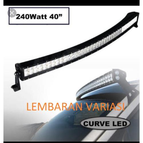 Jual Lampu Sorot Led Light Bar 4 D Curve Lengkung 105 Cm 240 Watt ...