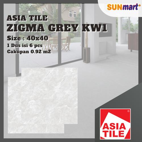 Jual KERAMIK ASIA TILE ZIGMA GREY 40X40 - Kota Makassar - SUNMART ...