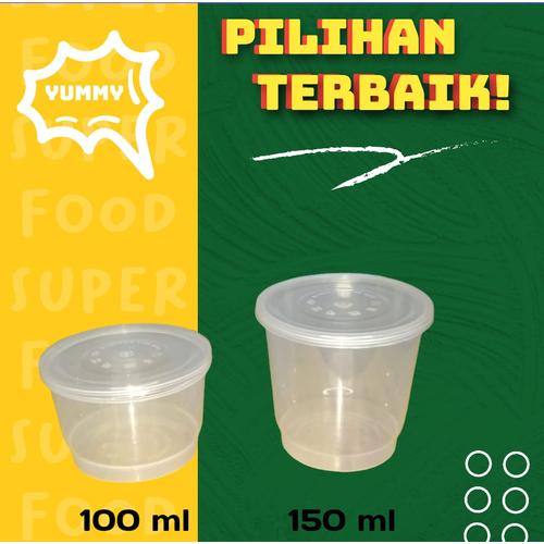 Jual Thinwall cup ager, puding 100 ml dan 150 ml isi 25 set - 150 ml ...