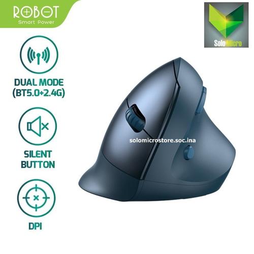 Jual Robot Guru Master 1 Mouse Wireless Vertical Ergonomic 2.4G Dual ...