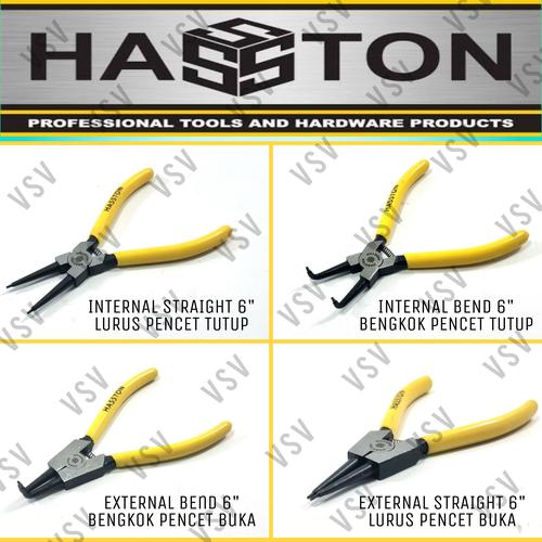Jual HASSTON Tang Snap Ring Pliers 6" Tang circlip pliers ES/IS/EB/IB ...