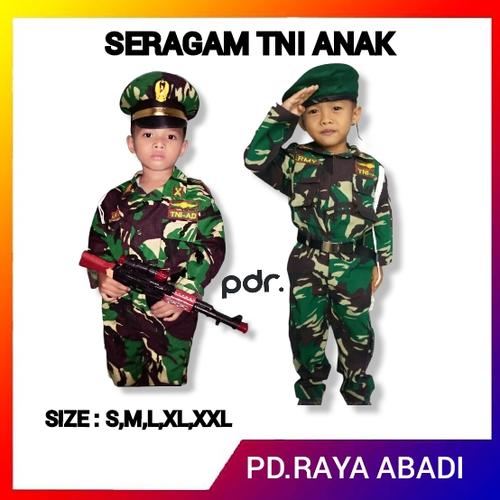 Jual Seragam TNI anak /jendral anak /karnaval anak /seragam anak - 3-5 ...