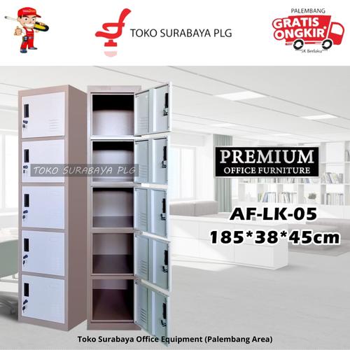 Jual Locker Besi PREMIUM 5 pintu Loker Besi Murah Plat Filling Cabinet ...