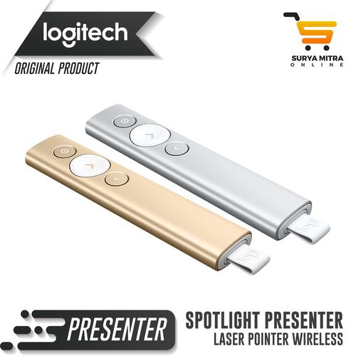 Promo Laser Pointer Wireless Presenter Logitech Spotlight Presenter - Grey Cicil 0% 3x - Kota ...