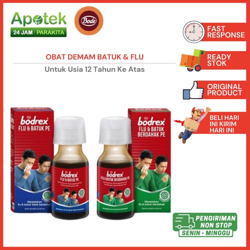 Jual Bodrex Flu dan Batuk Berdahak PE Sirup 60 ml / Tidak Berdahak Biru ...
