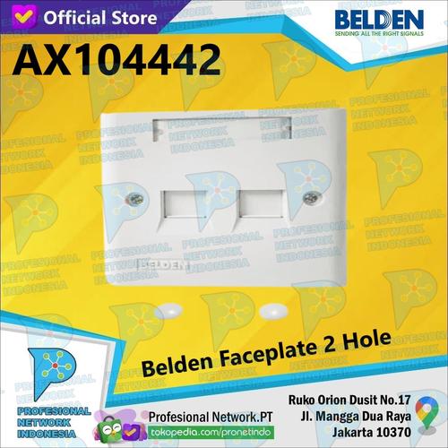 Jual BELDEN AX104442 - BELDEN Faceplate 86x86 UK style - Double Port ...