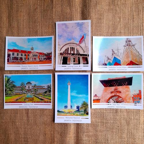 Jual Kartu Pos / Postcard / Postcrossing Indonesia - Watercolour ...