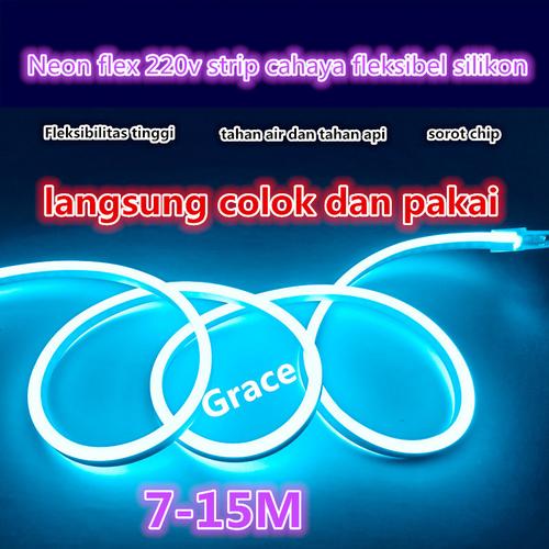 Jual Paket Lampu LED Neon Flex 220V 7-15 Meter Lengkap Tinggal Colok ...