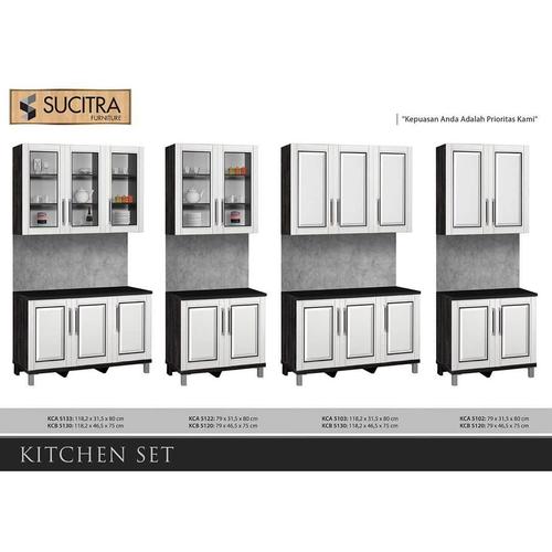 Jual Kitchen Set Atas 2 Pintu Kaca / Lemari Dapur Minimalis - 1 Pintu ...