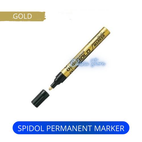 Jual Spidol Permanen Emas / Gold Snowman Permanent Paint Marker Gold ...