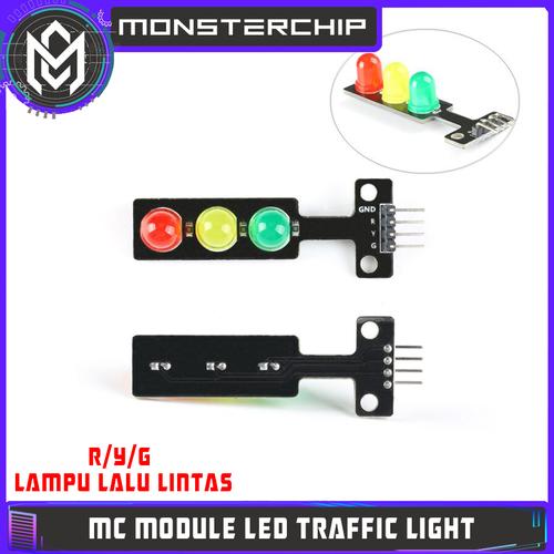 Jual MODUL LED LAMPU LALU LINTAS TRAFFIC LIGHT MODUL 5V 8MM R-Y-G ...