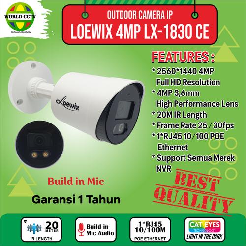Jual IP CAMERA CCTV OUTDOOR 4MP LOEWIX LX-1830CE FULL COLOR - Jakarta ...