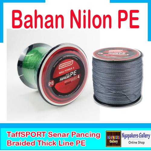 Jual TaffSPORT Senar Tali Benang Pancing Braided Thick Line Nilon PE ...