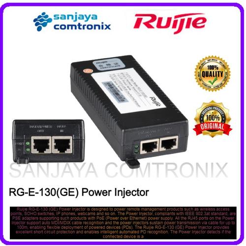 Jual RUIJIE RG-E-130(GE) Power Injector Device - Jakarta Pusat ...