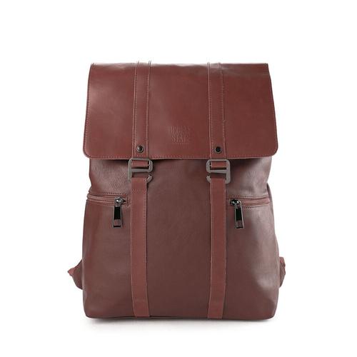 Promo Urban State - Distressed Leather Carryall Slim Backpack - Dark ...