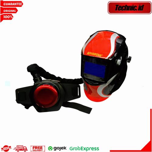 Jual Helm Las Krisbow Auto Darkening Topeng Las Welding Helmet - Kota ...