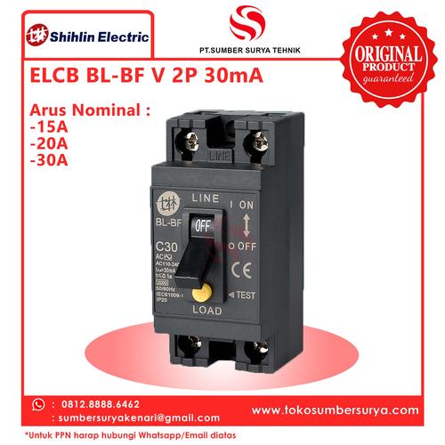 Jual ELCB BL-BF V 2P 30mA Shihlin Electric - 15A 30mA - Jakarta Pusat - SUMBER SURYA store ...