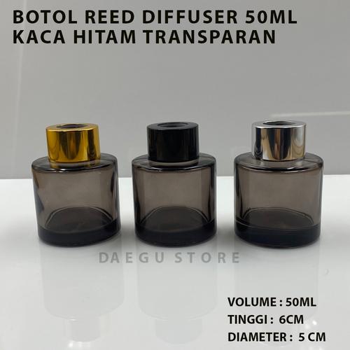 Jual Botol Reed Diffuser 50ml Hitam / Transparan Kaca Tebal ...