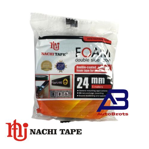 Promo NACHI Double Foam Tape 24mm x 5 meter / Isolasi Bolak Balik 1" x 5M - Kota Surabaya ...