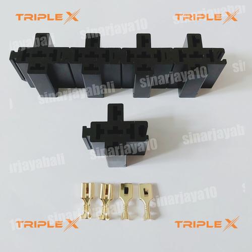 Jual soket relay 4kaki 5kaki socket 4 5 kaki 4pin 5pin rumah tempat ...