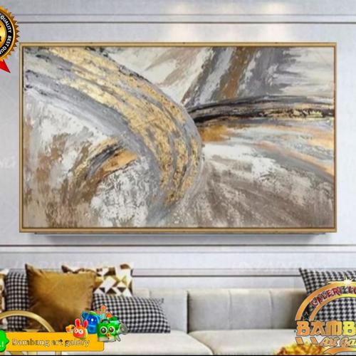 Jual lukisan abstrak +frame - 80x120+frame - Kab. Bandung - bambang art ...