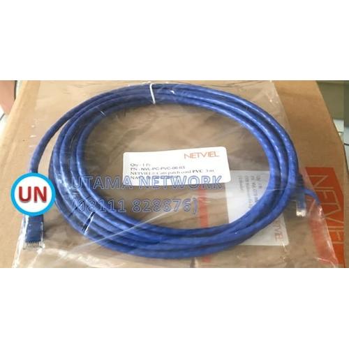 Jual NETVIEL Cat6 patch cord PVC 3m NAVY BLUE COLOR - Jakarta Pusat ...