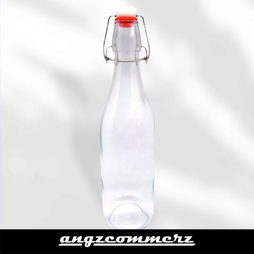 Jual Botol Kaca Wine Tutup Snap Cap Gelas Bening Bottle Botol Minum ...