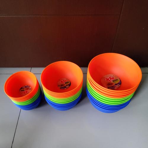 Jual Mangkok Mie Bakso Kuah Cuka Makan Kobokan Plastik Pine S M L Warna ...