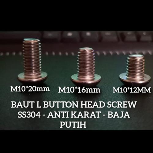 Jual BAUT BUTTON M8 x 20 Baut M8 Baut Payung L STAINLESS STEEL head SS304 - Jakarta Barat ...
