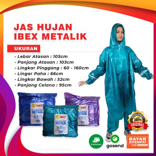 Jual Mantel HUJAN IBEX PONCO METALIK Jas Setelan Celana Warna Metalix Jumbo - Hitam - Kota ...