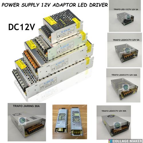 Jual LED Driver 12V Adaptor Trafo LED Jaring Power Supply 12V DC LED ...