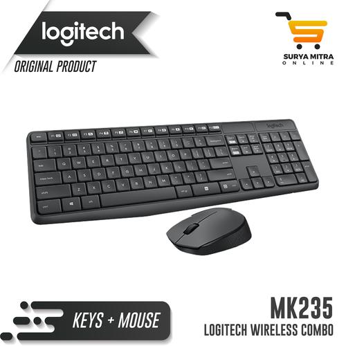 Jual Logitech mk235 / MK 235 Wireless Combo Mouse & Keyboard - Kota ...