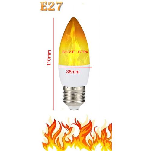 Jual Lampu Api Model Candle / Flame Effect fire bulb E-27 - Kota ...