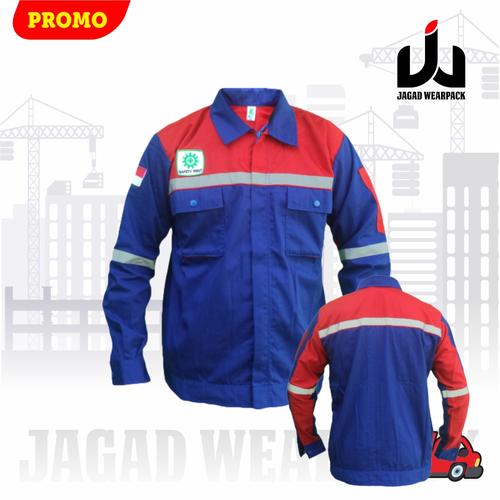 Jual Wearpack Safety Lengan Panjang Baju Seragam Kerja Proyek BENHUR ...
