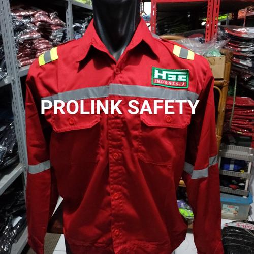 Jual SERAGAM SAFETY MERAH BERLOGO HSE - resleting, S - Kab. Probolinggo ...
