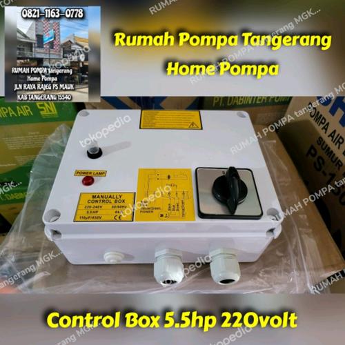 Jual CONTROL BOX POMPA SATELIT 5.5HP 1PHASE 220VOLT - Kab. Tangerang ...