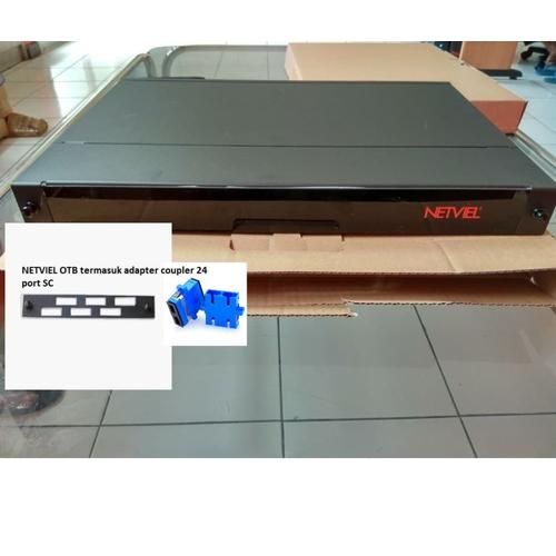 Jual NETVIEL OTB Fiber optic rackmount 24 port (kapasitas 12 port ...