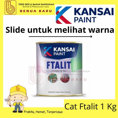 Jual cat ftalit 1kg / Cat kayu dan besi Ftalit 1 kg / Cat minyak kayu ...