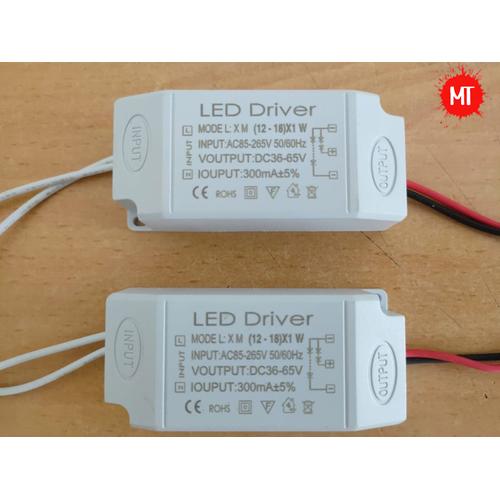 Jual LED Driver 12-18x1 Watt 300 mA AC-DC Casing Plastik - Kota ...